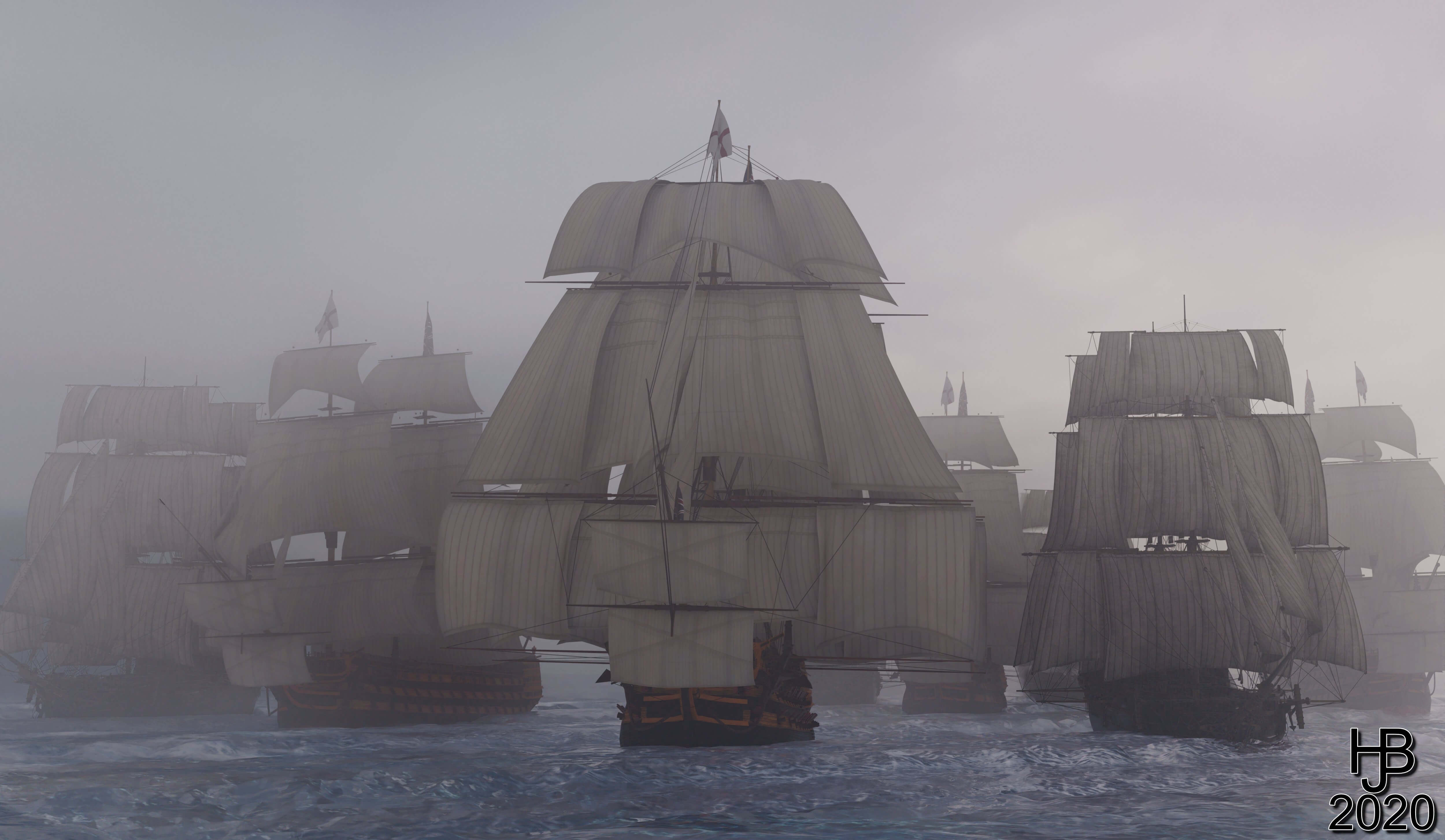 The Armada suddenly appears 3D Render, Digital Art by Hajoba