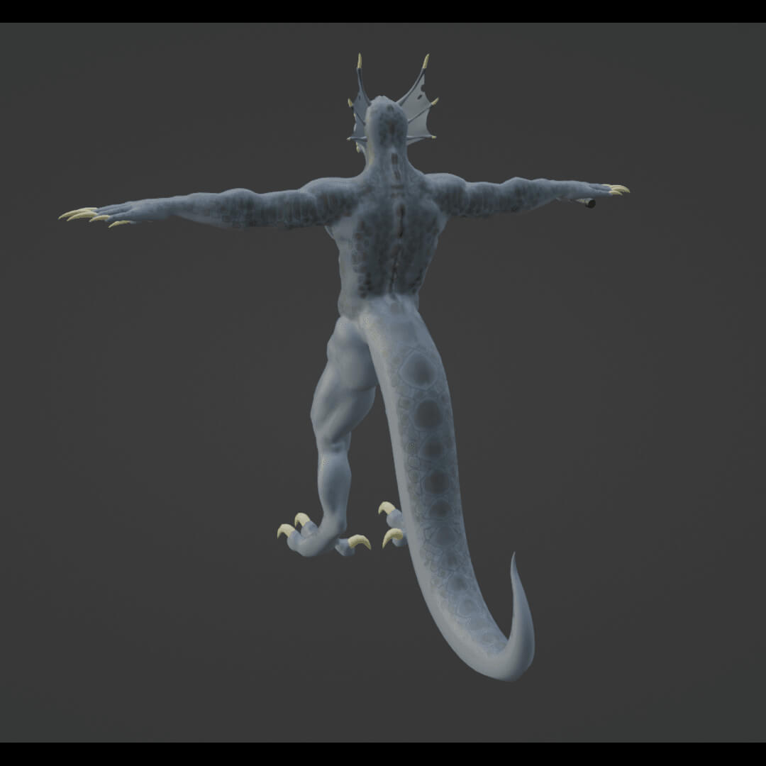 3D Wolf Model for Vrchat by Hammad Hussain