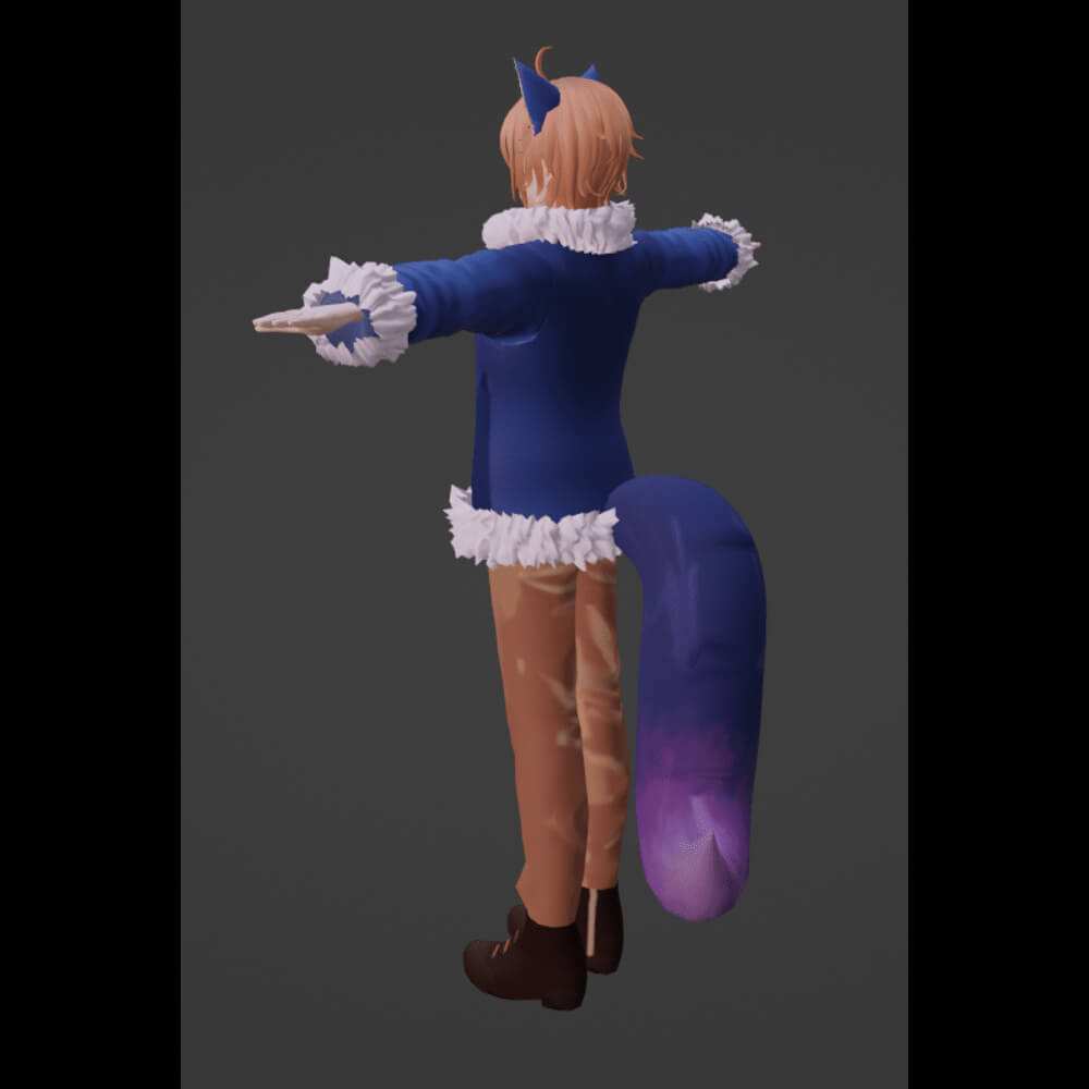 Furry Boy for Streaming - 3D Model by Hammad Hussain