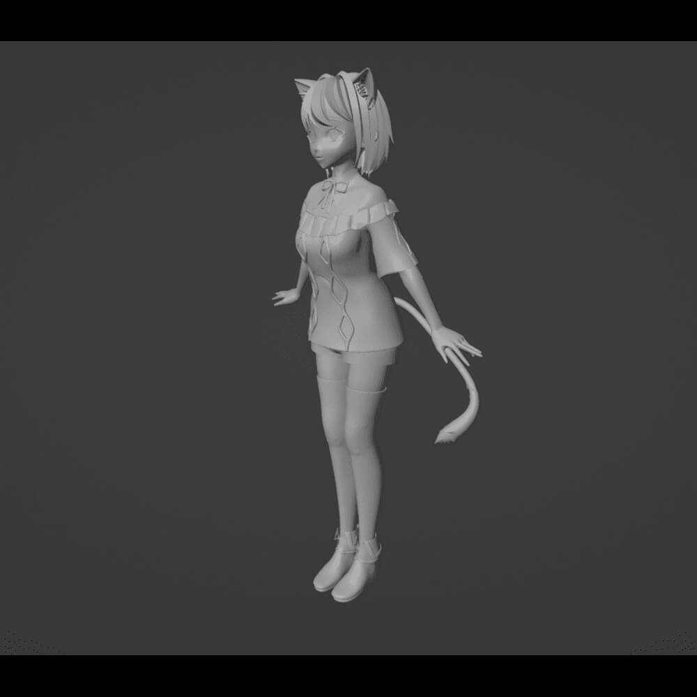 Girl for Printing Purpose - 3D Print Model by Hammad Hussain