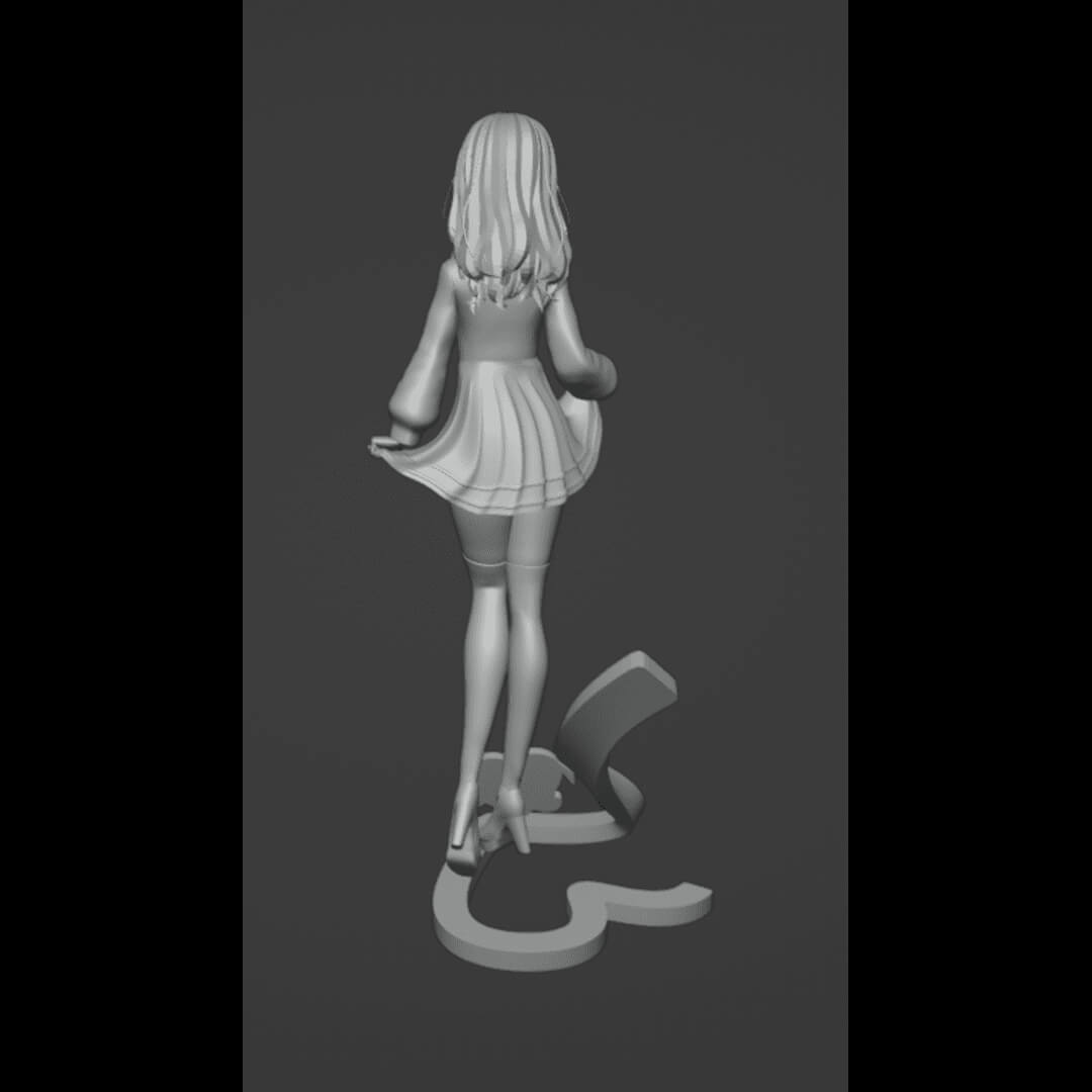 3D Pinkii Girl by Hammad Hussain