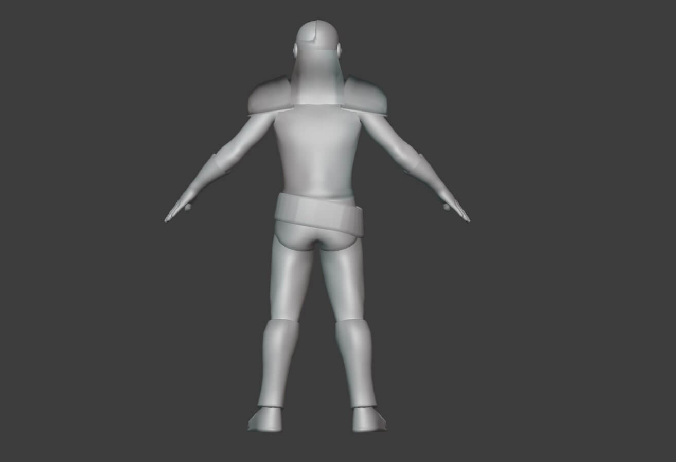 Male Character Warrior - 3D Model by hana27