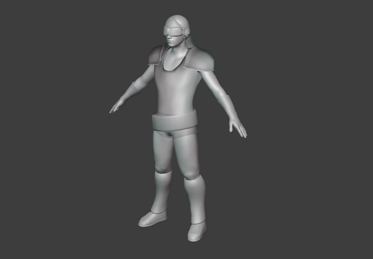 Male Character Warrior - 3D Model by hana27