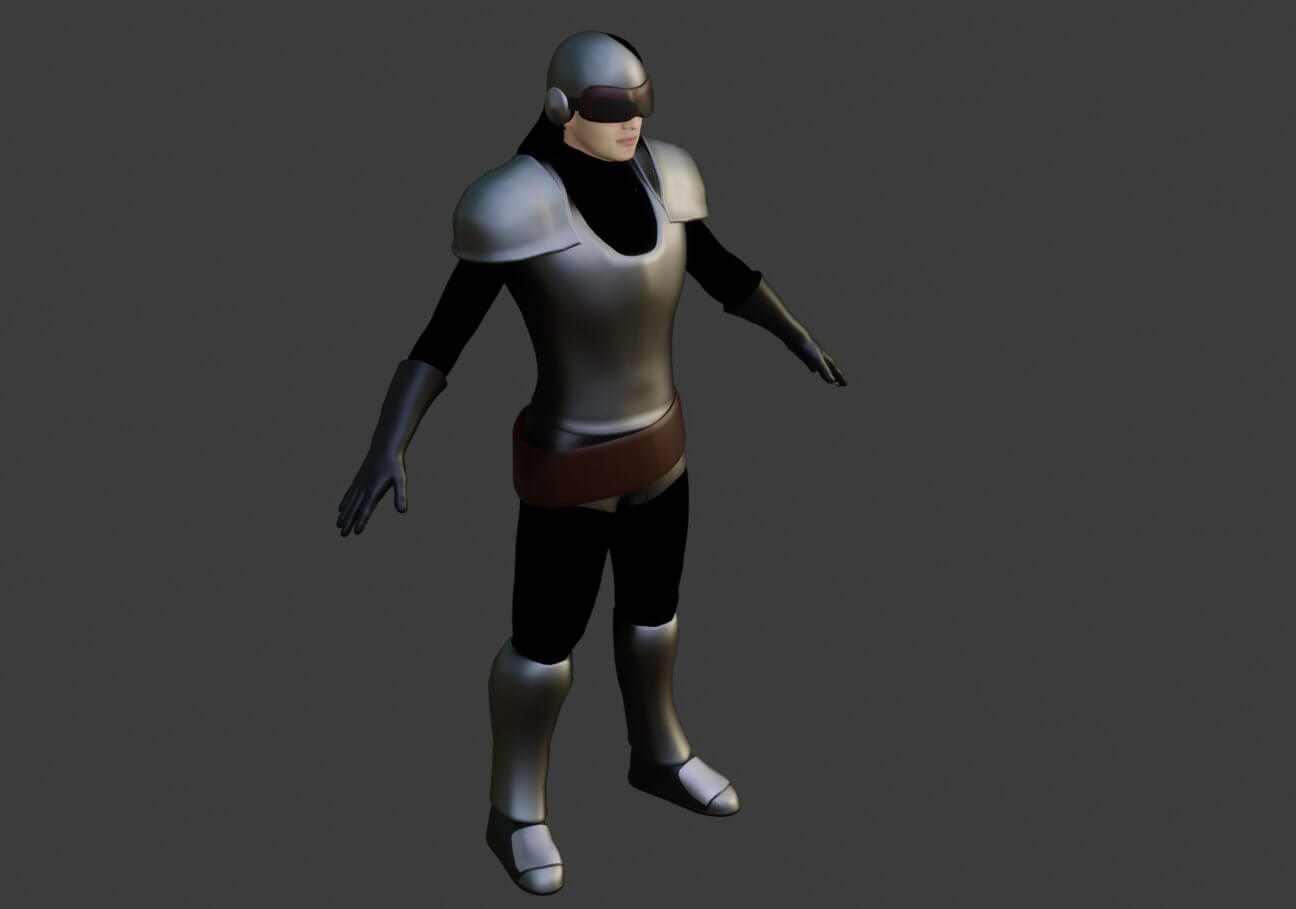 Male Character Warrior - 3D Model by hana27