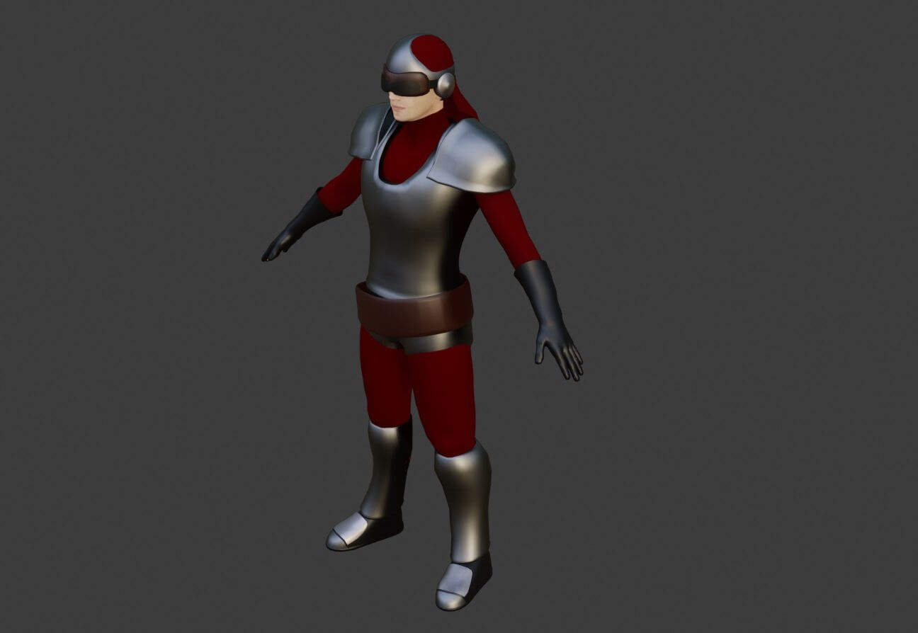 Male Character Warrior - 3D Model by hana27
