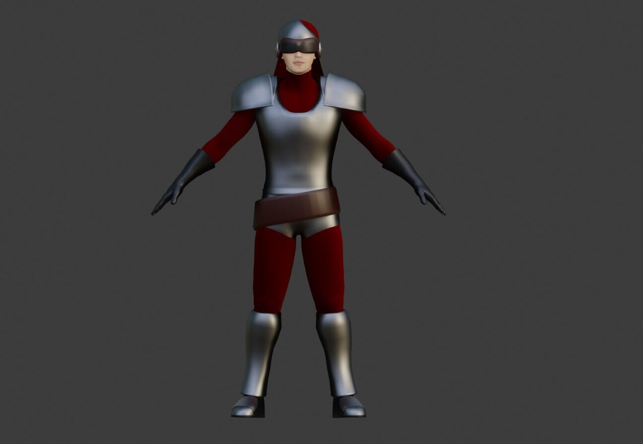 Male Character Warrior - 3D Model by hana27