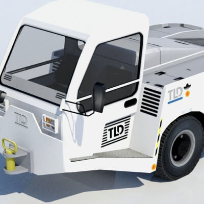 TMX 150 Airport Pushback Medium Tractor Static Low Poly - 3D Model by ...