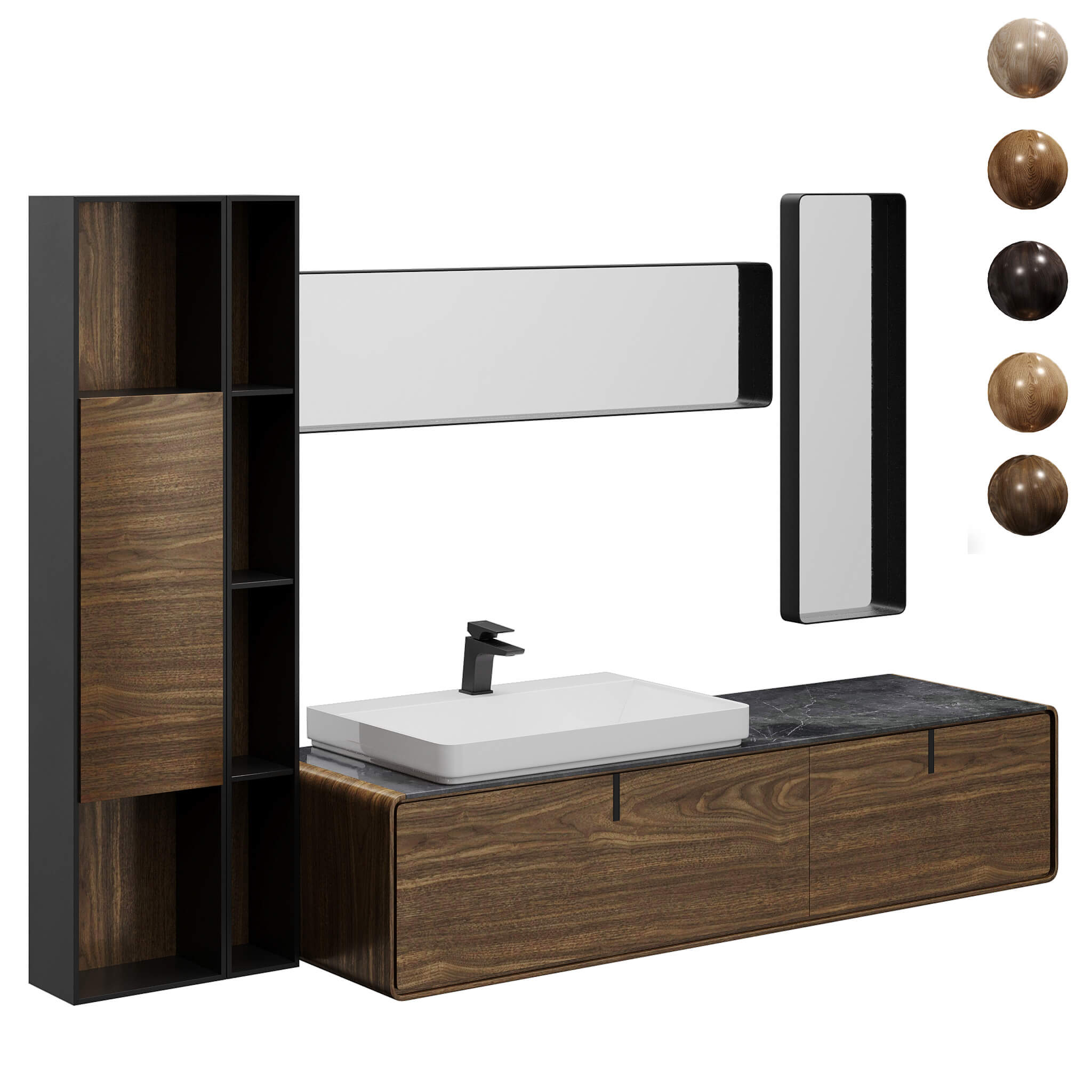 Bathroom Furniture Gamadecor Ciclo - 3D Model by HannaSoloma