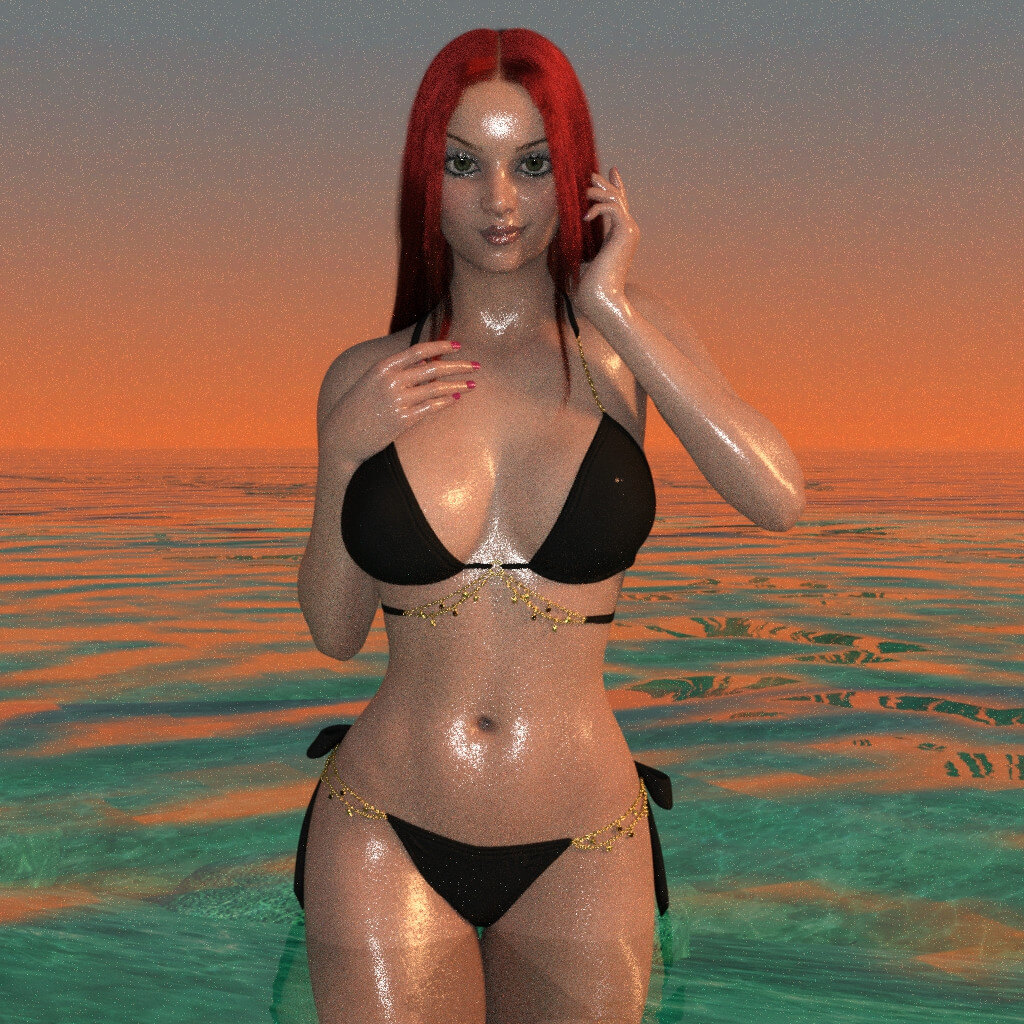 Gerda 3D Render, Digital Art by Hannes W