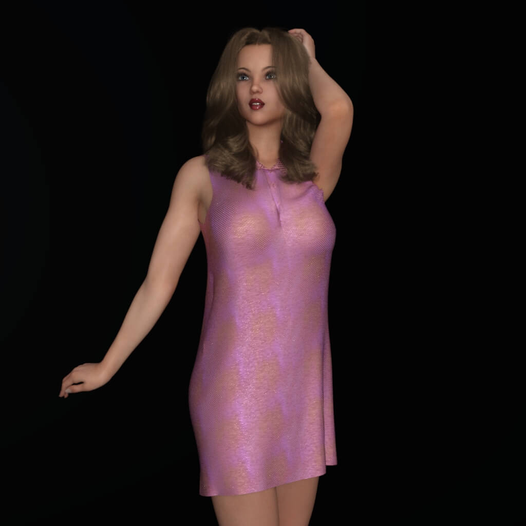 Karina 2 3D Render, Digital Art by Hannes W