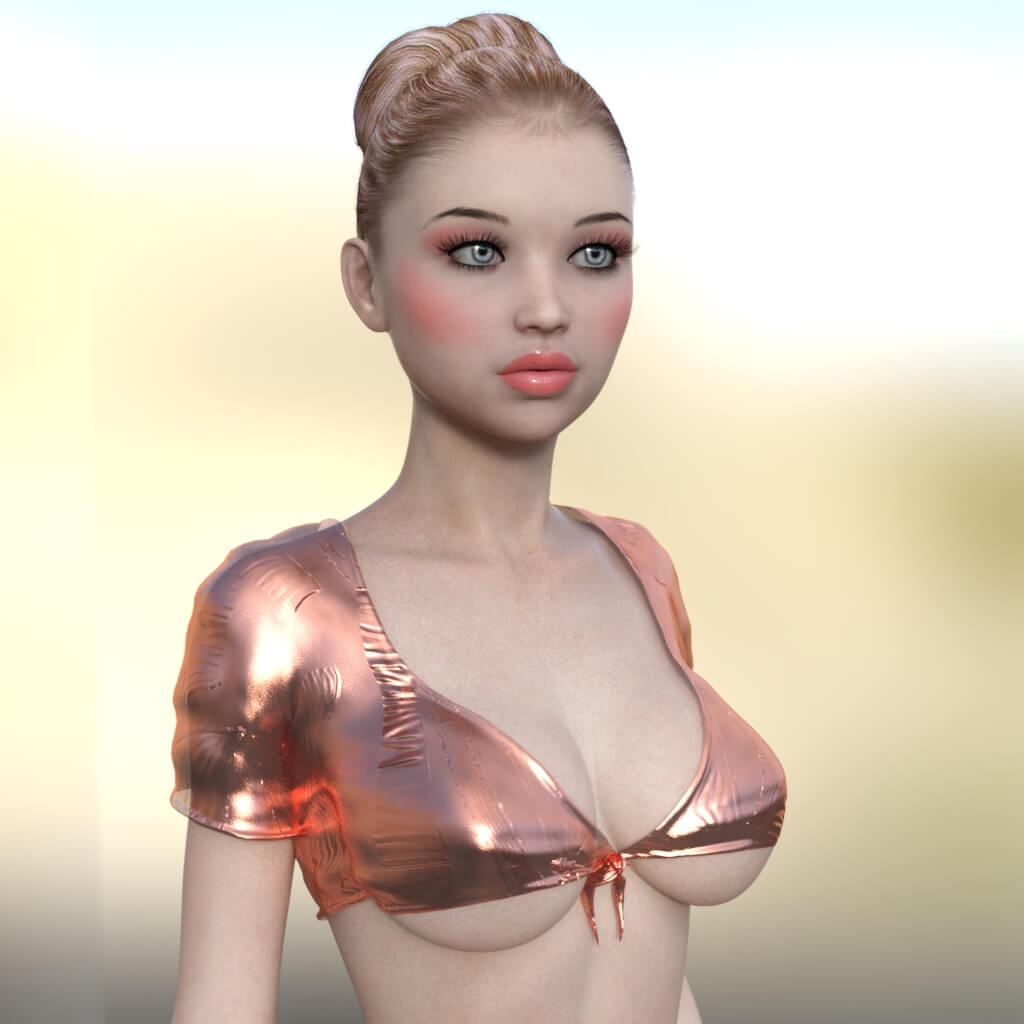 My Lady in Pink 3D Render, Digital Art by Hannes W