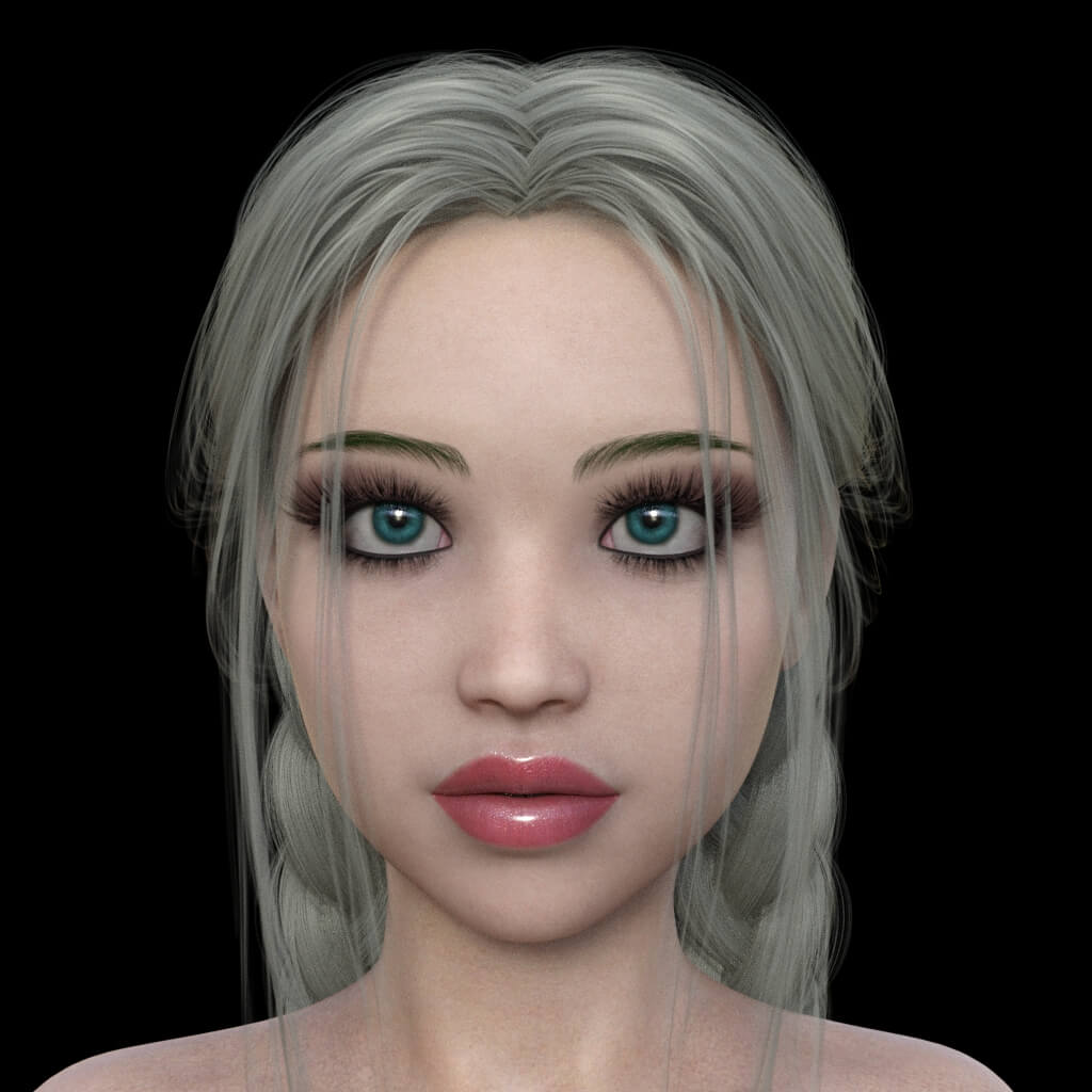 My Lady in Pink 3D Render, Digital Art by Hannes W