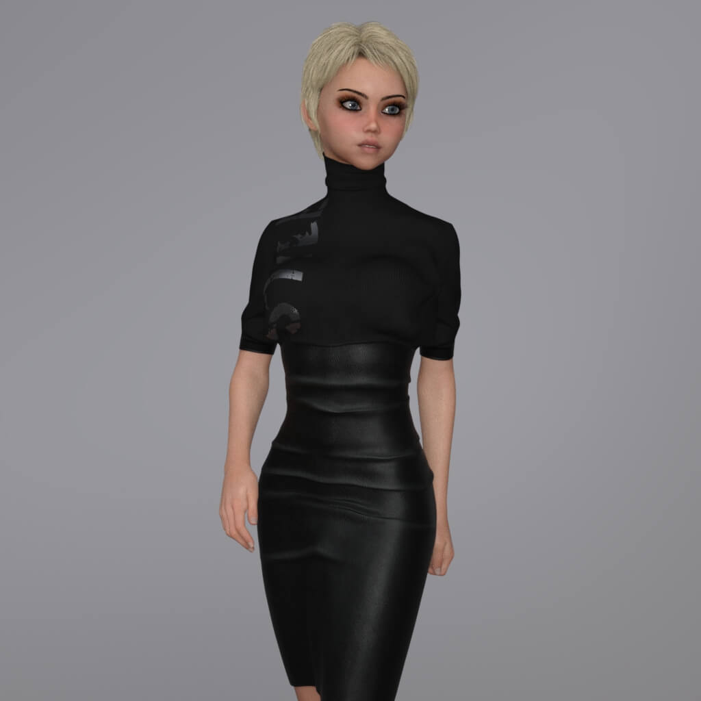 Nele 3D Render, Digital Art by Hannes W