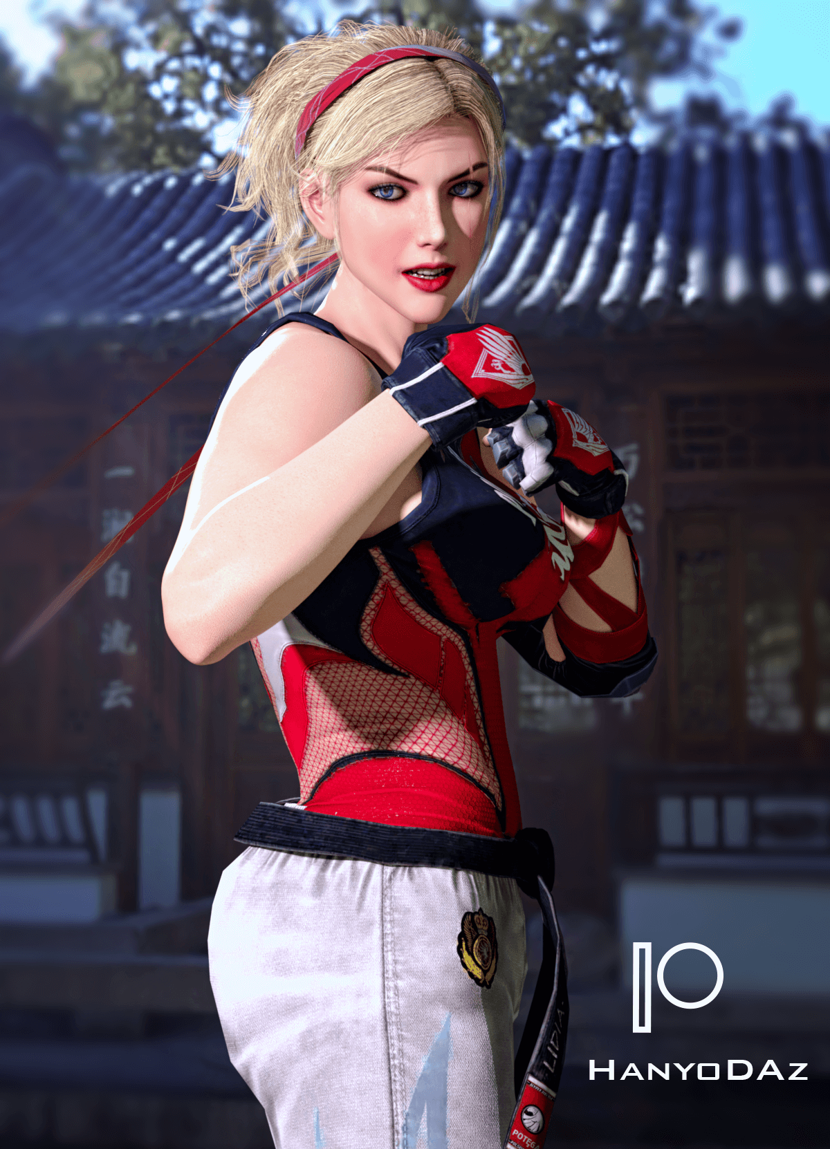 Fighting Angel Lidia For G8 and G8.1 female 3D Render