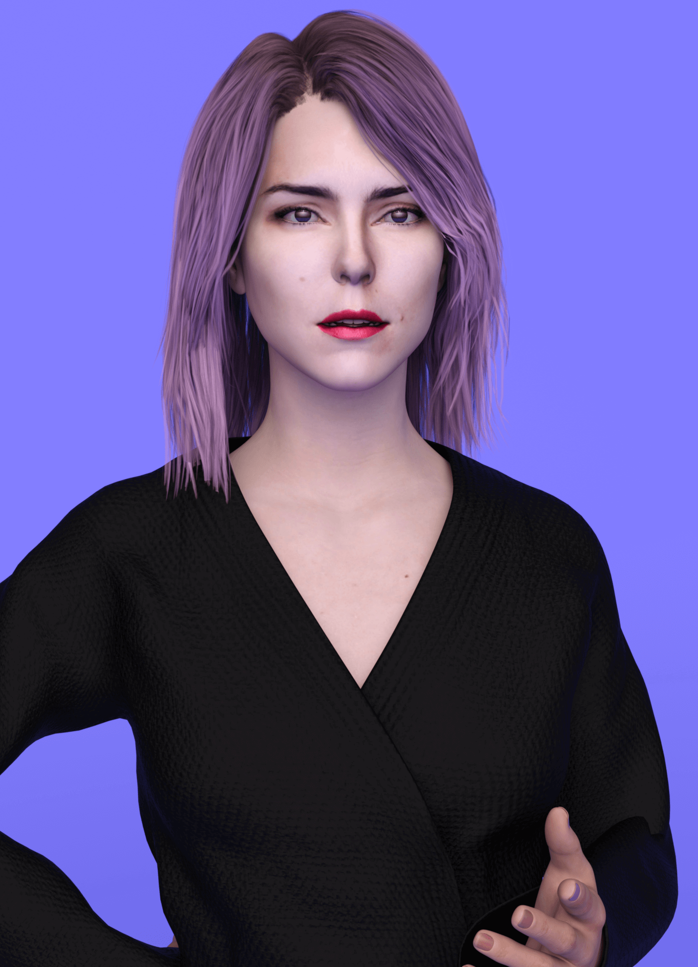 Liza the Karate angel 3D Render, Digital Art by Hanyo DaZ