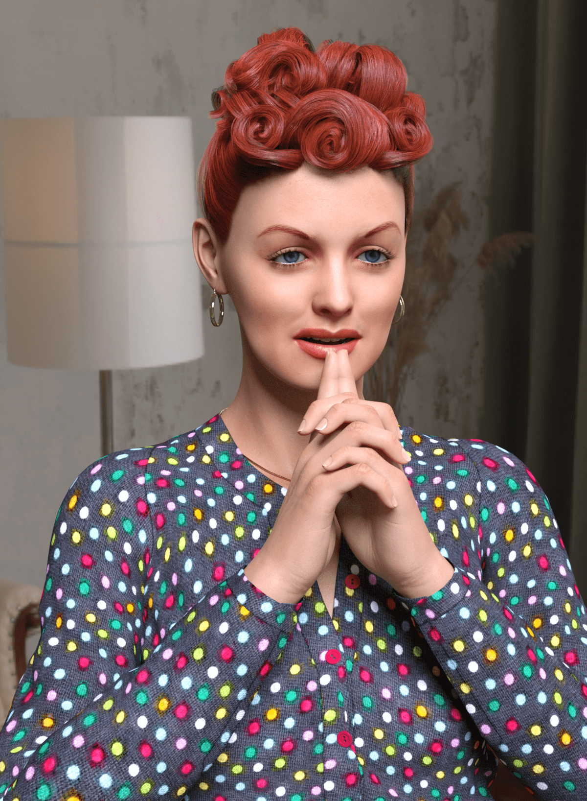 Lovely Lucy for G8 + Hair Style ( out ) !!! 3D Render