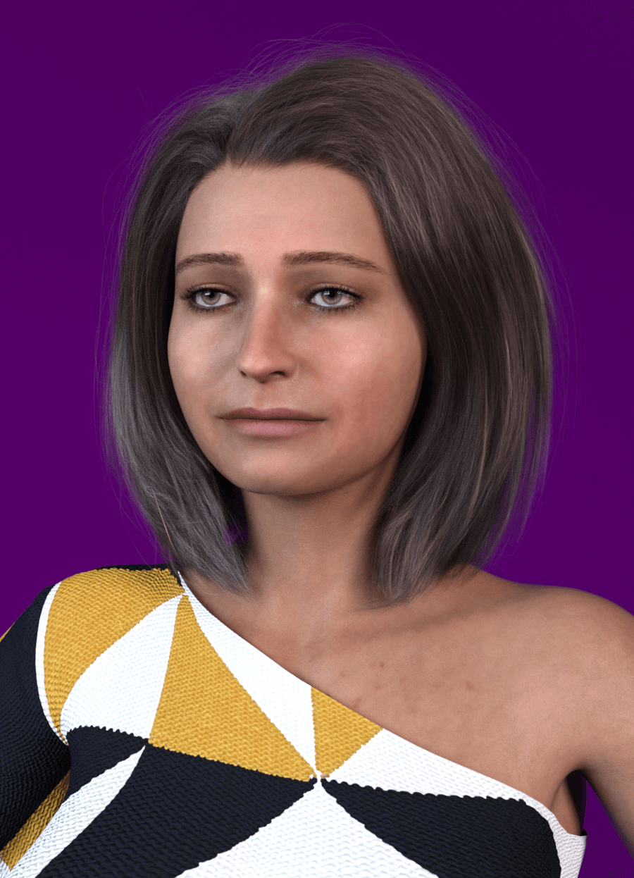 Luna as G9 3D Render, Digital Art by Hanyo DaZ