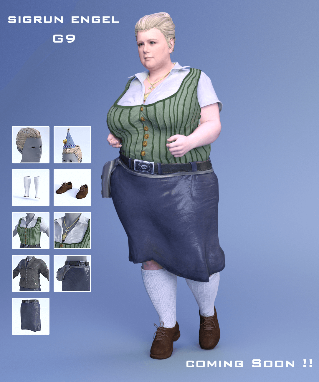 sigrun engel from wolfenstein (coming Soon ) 3D Render