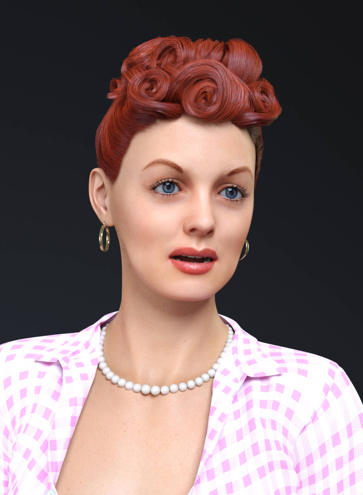 Lovely Lucy for G8 + Hair Style - Daz Content by Hanyo DaZ