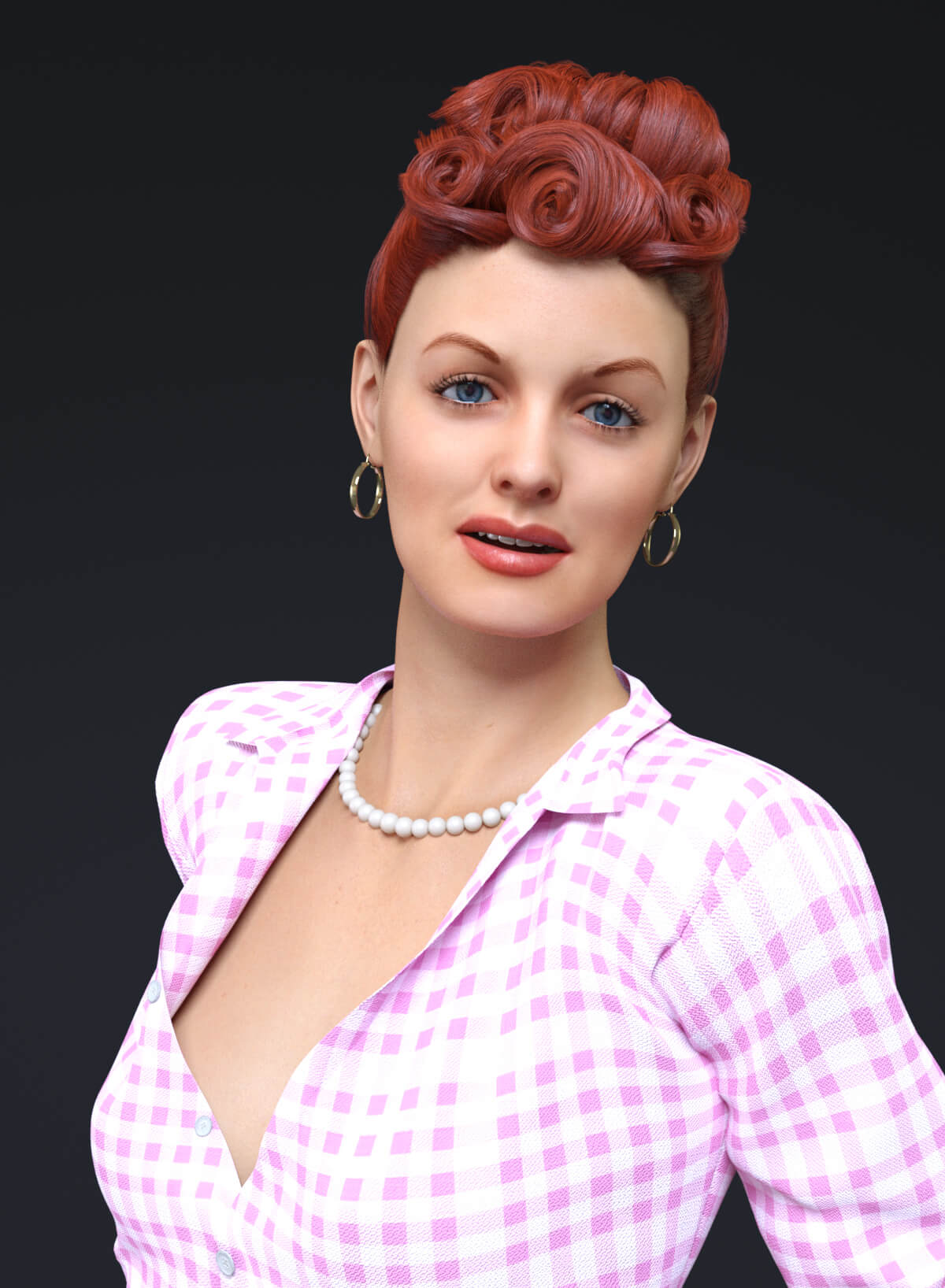 Lovely Lucy for G8 + Hair Style - Daz Content by Hanyo DaZ