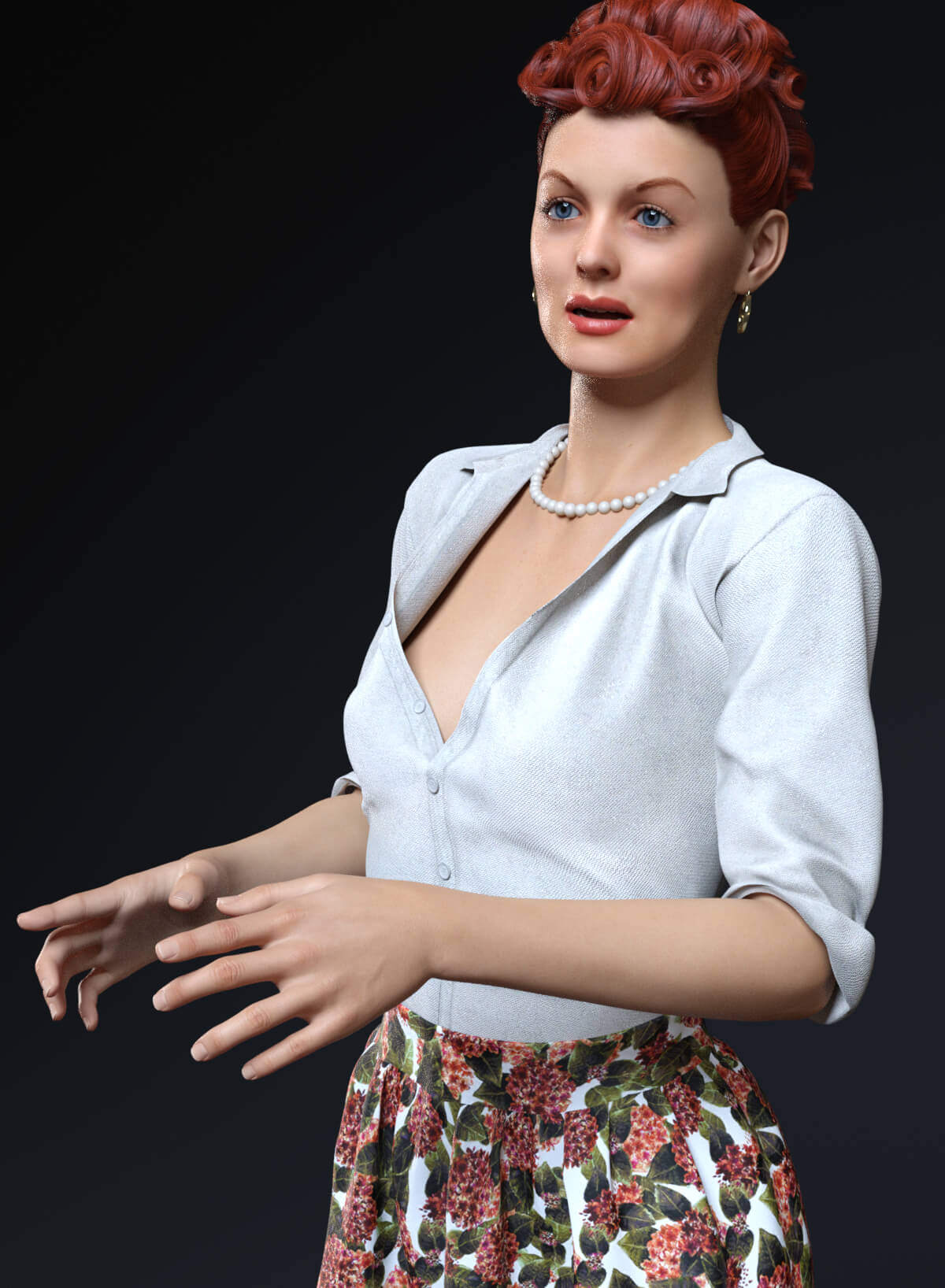 Lovely Lucy for G8 + Hair Style - Daz Content by Hanyo DaZ