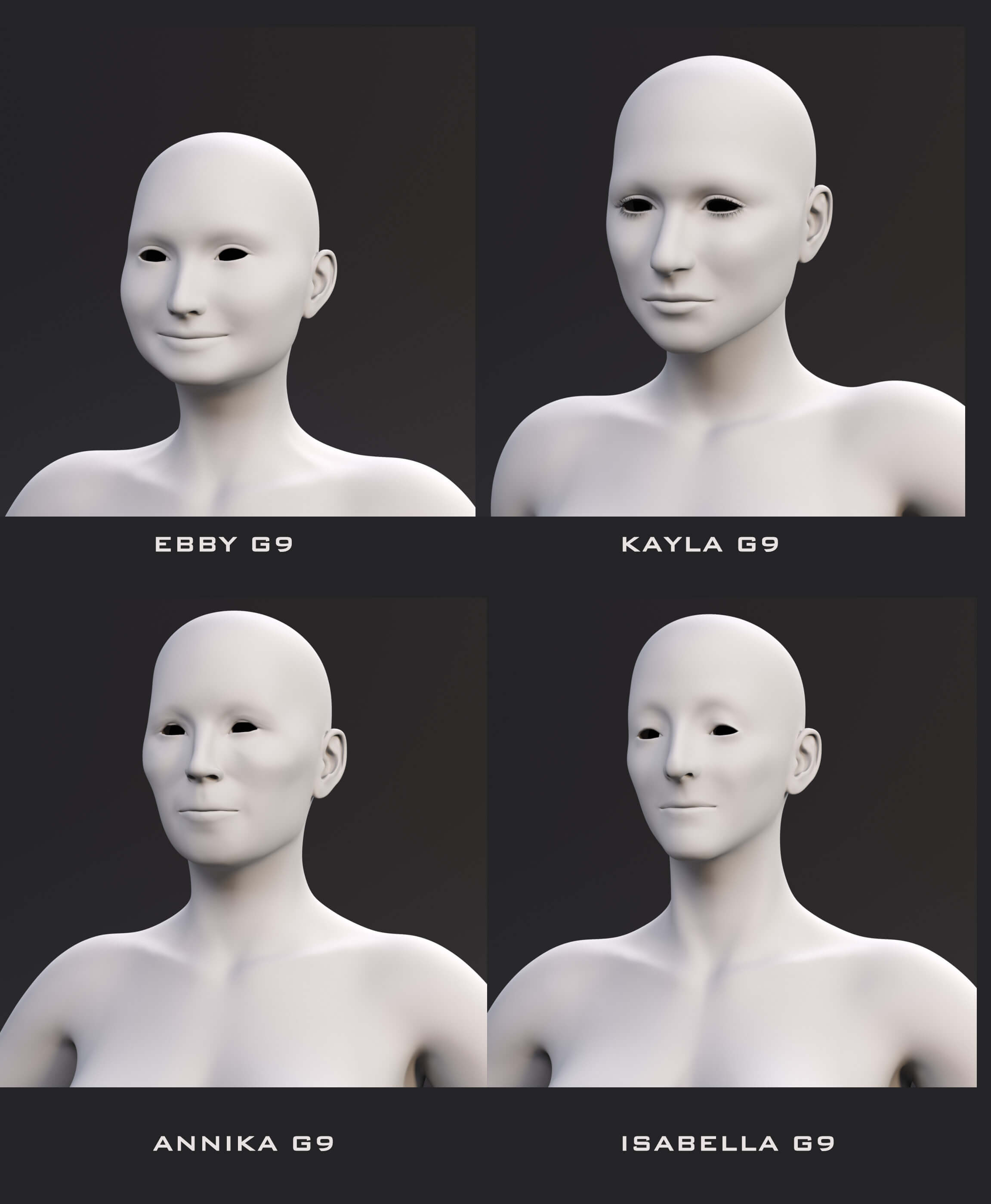 Realistic Body and Head Morphs for Genesis 9 - Daz Content by Hanyo DaZ