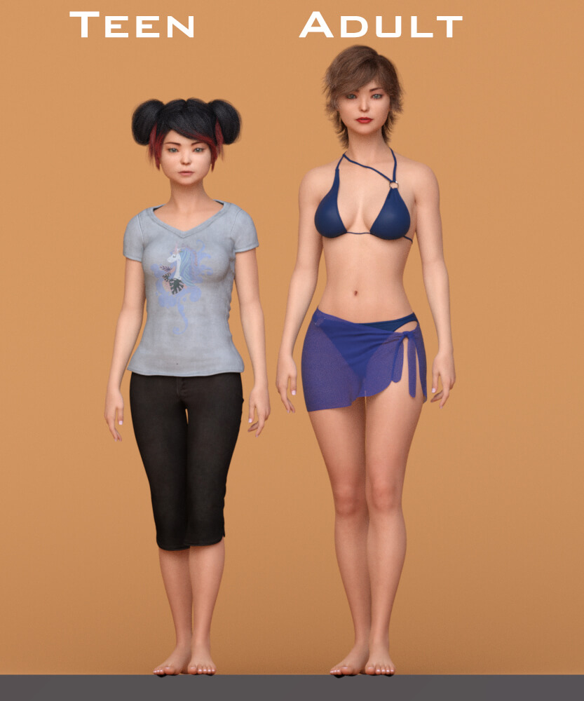 Ruby Morph for Kim Genesis 8 (Teen and Adult) - Daz Content by Hanyo DaZ