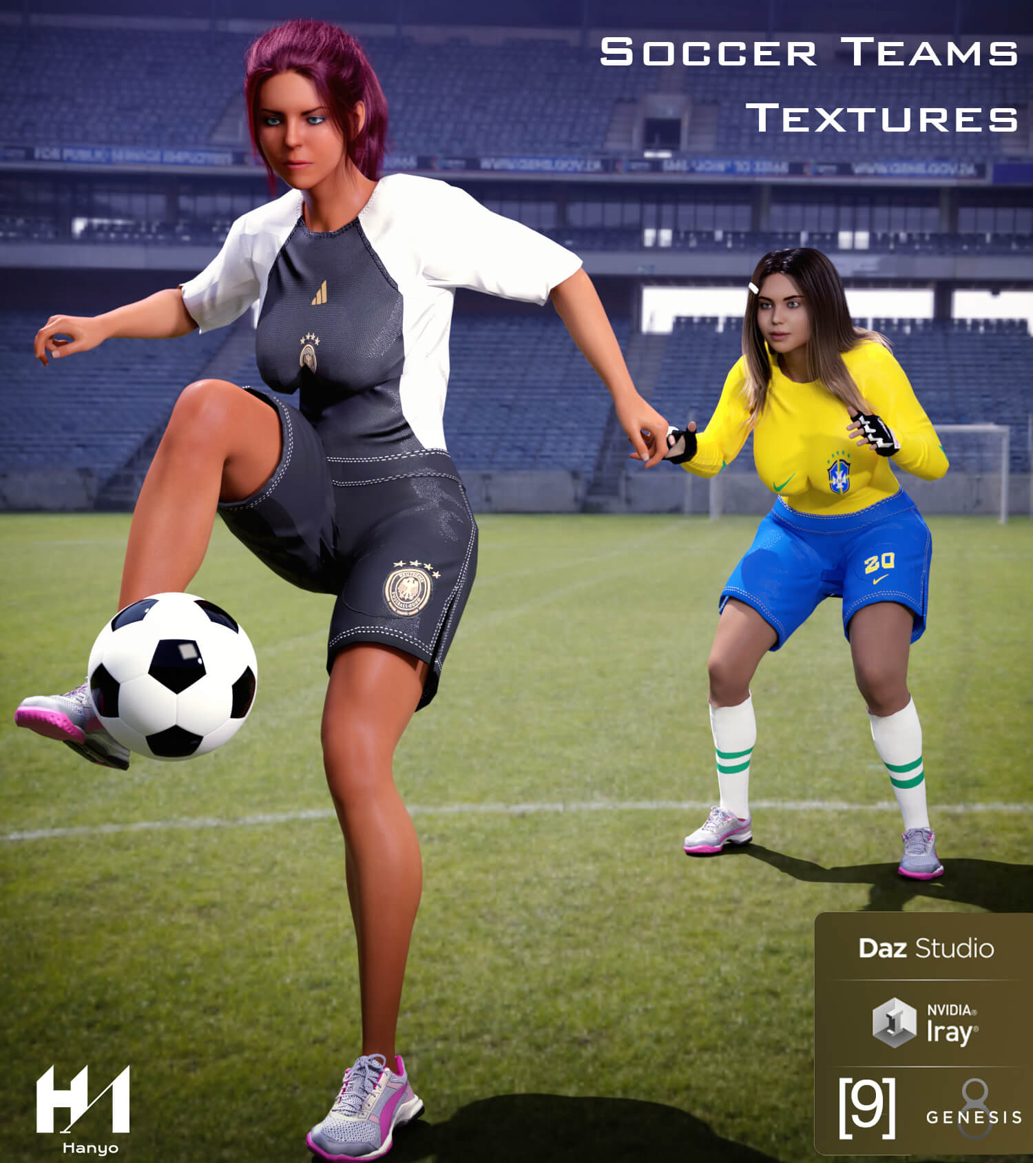 Goal: Soccer Teams Textures for MMA Oufit G8 and G9 - Daz Content by ...