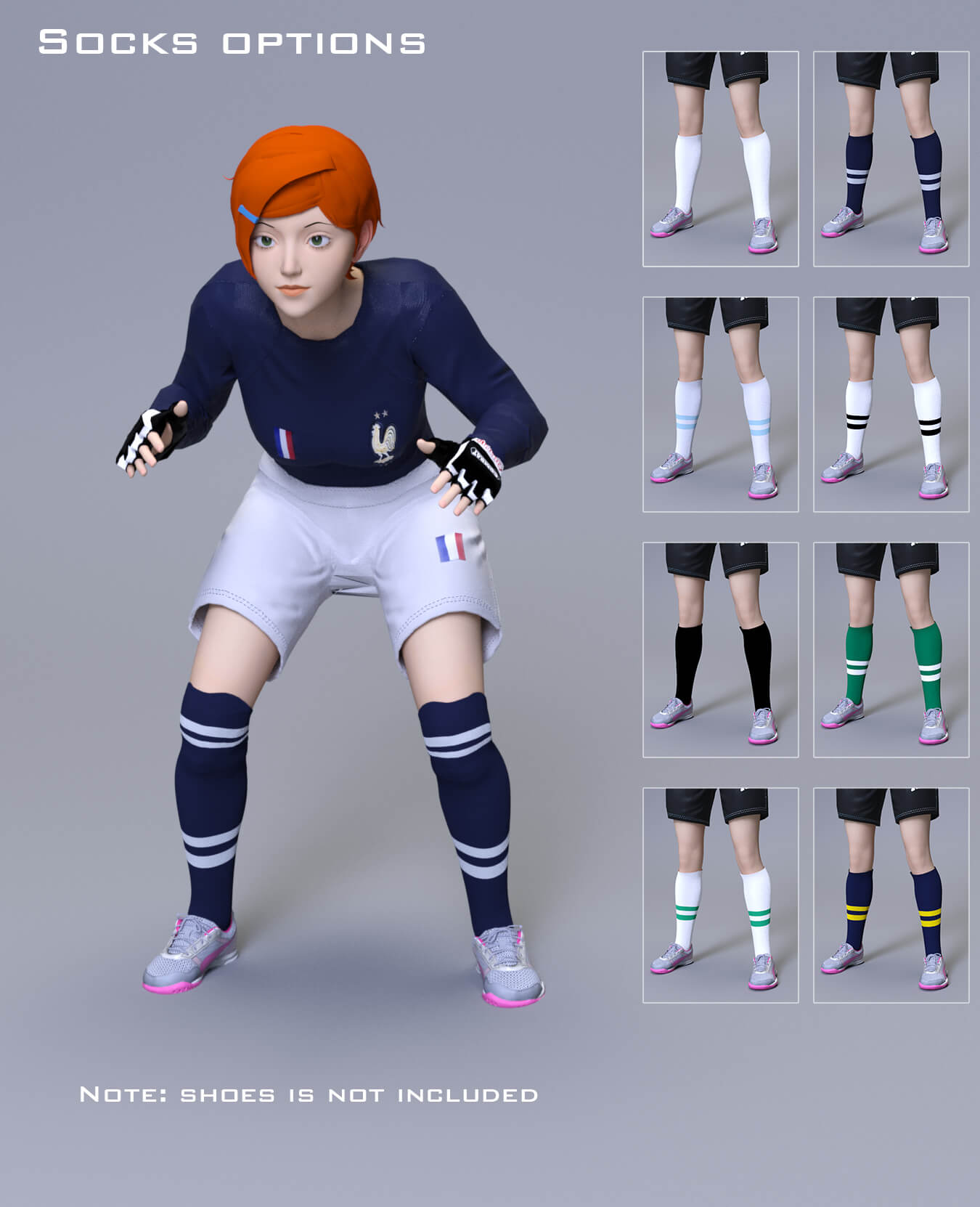 Goal: Soccer Teams Textures for MMA Oufit G8 and G9 - Daz Content by ...