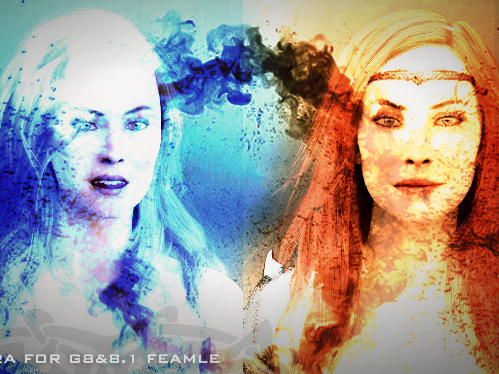 Vera Has Many Faces 3D Desktop HD Wallpaper