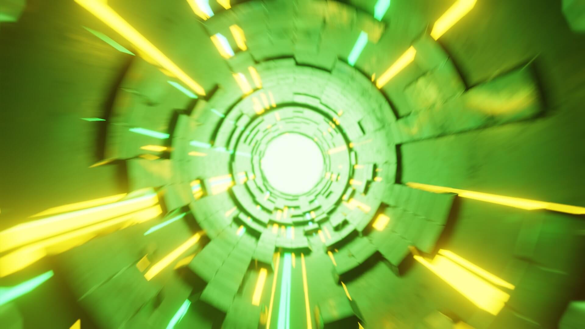 Flythrough Sci-Fi Tunnel Time Warp Portal 3D Model by HappyWhale