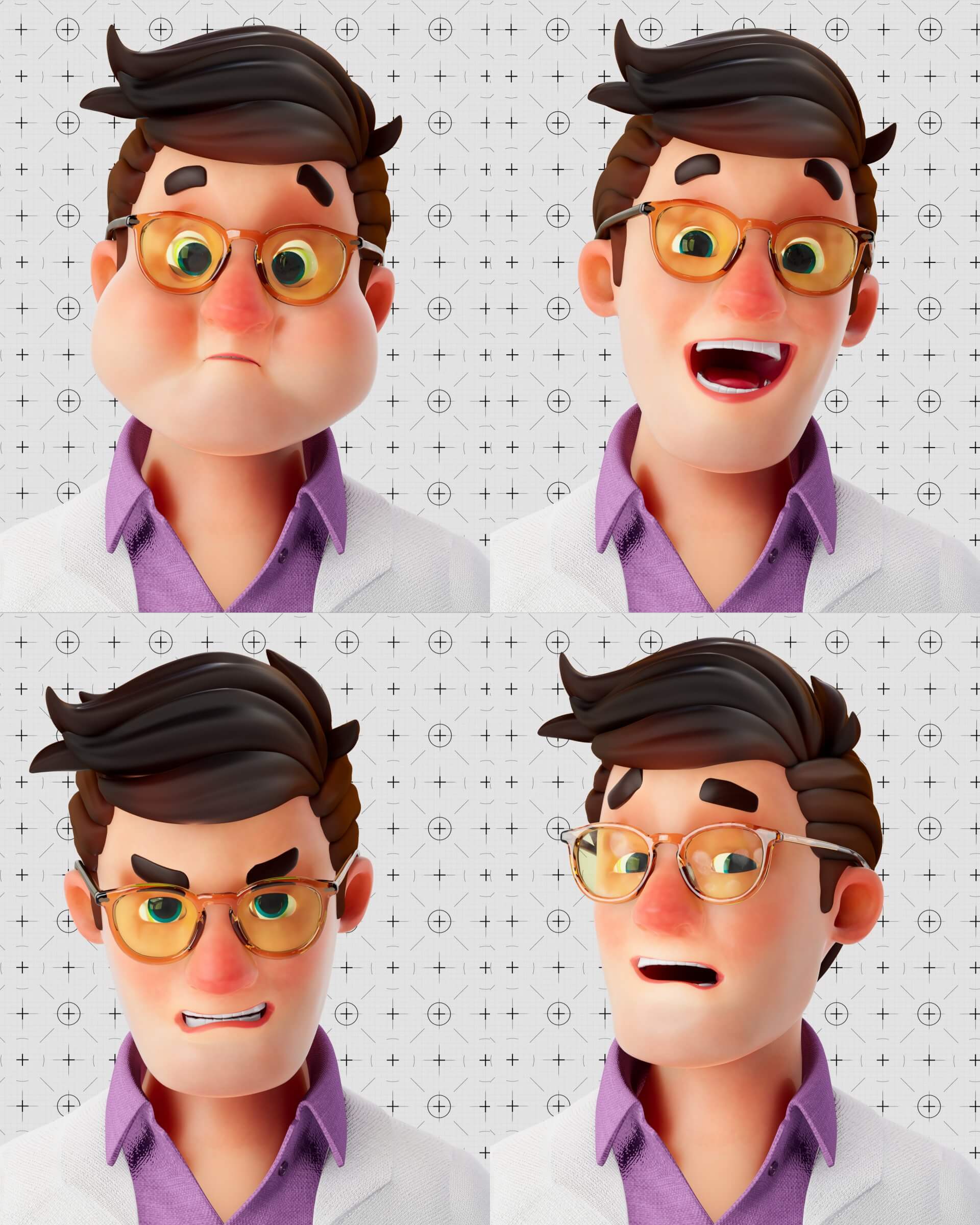 Stylized Man and Doctor Characters - 3D Model by HappyWhale