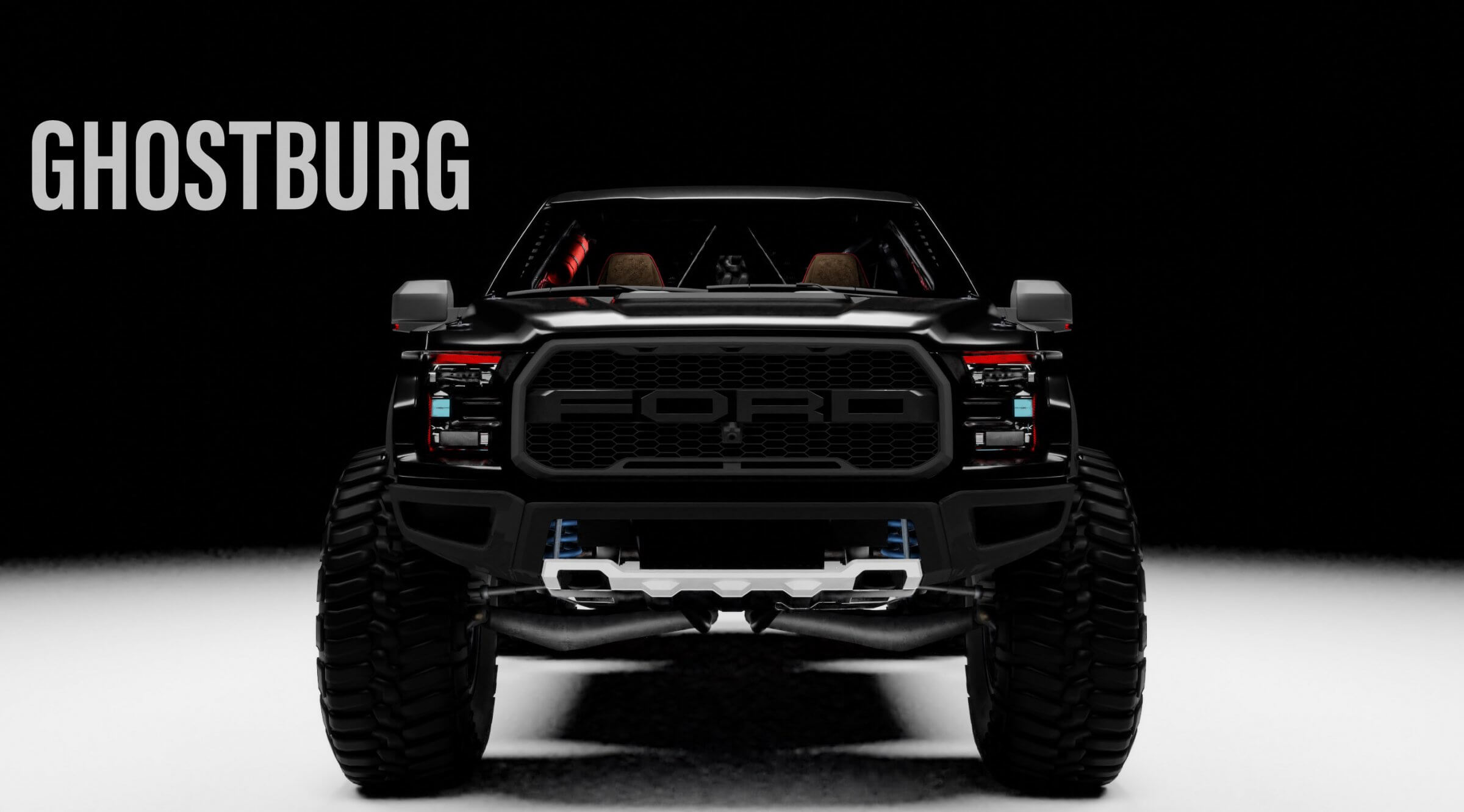 Ford F-150 Raptor Modified 6 Wheels Off-Road 3D Model by harikumar867311