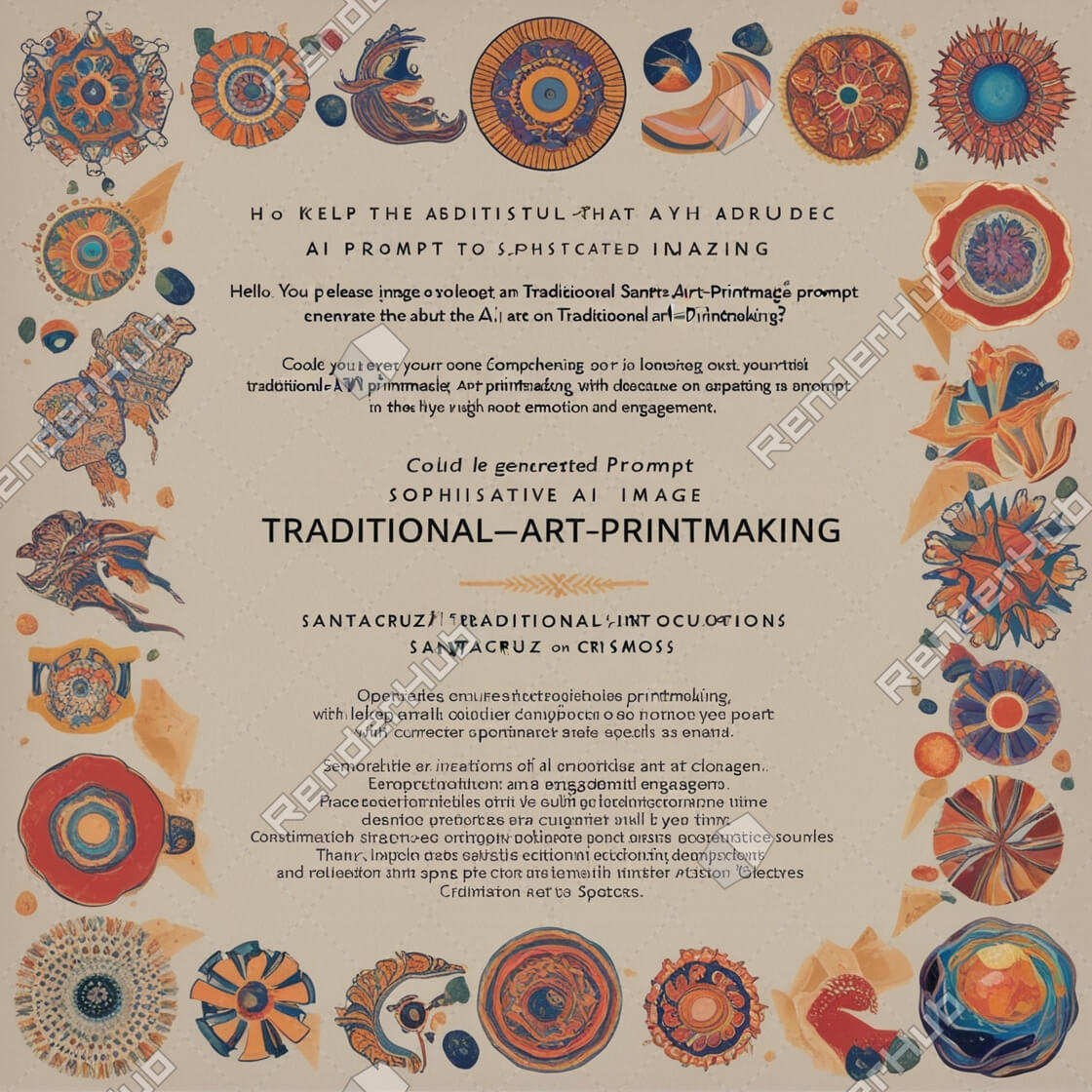 Traditional Printmaking Art of Santacruz - Stock Image by harish1274