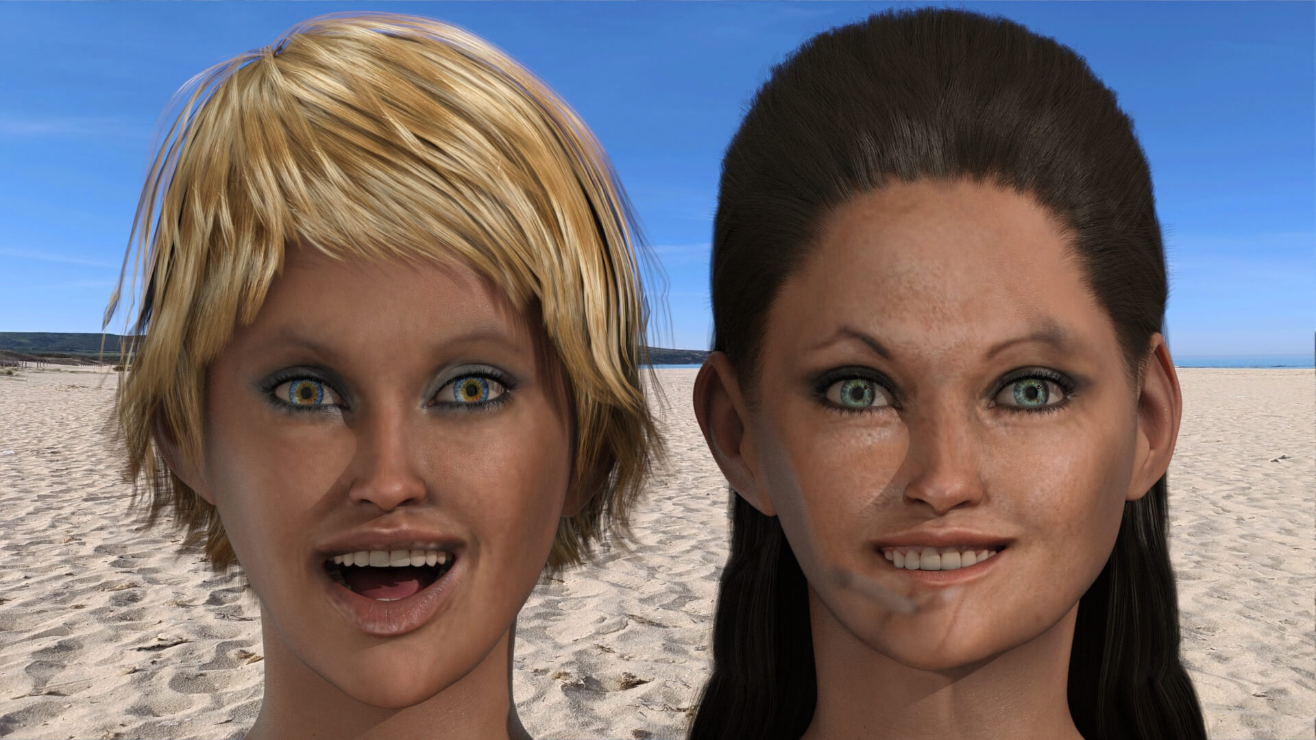 Agnetha and A-frid 3D Render, Digital Art by harold4471