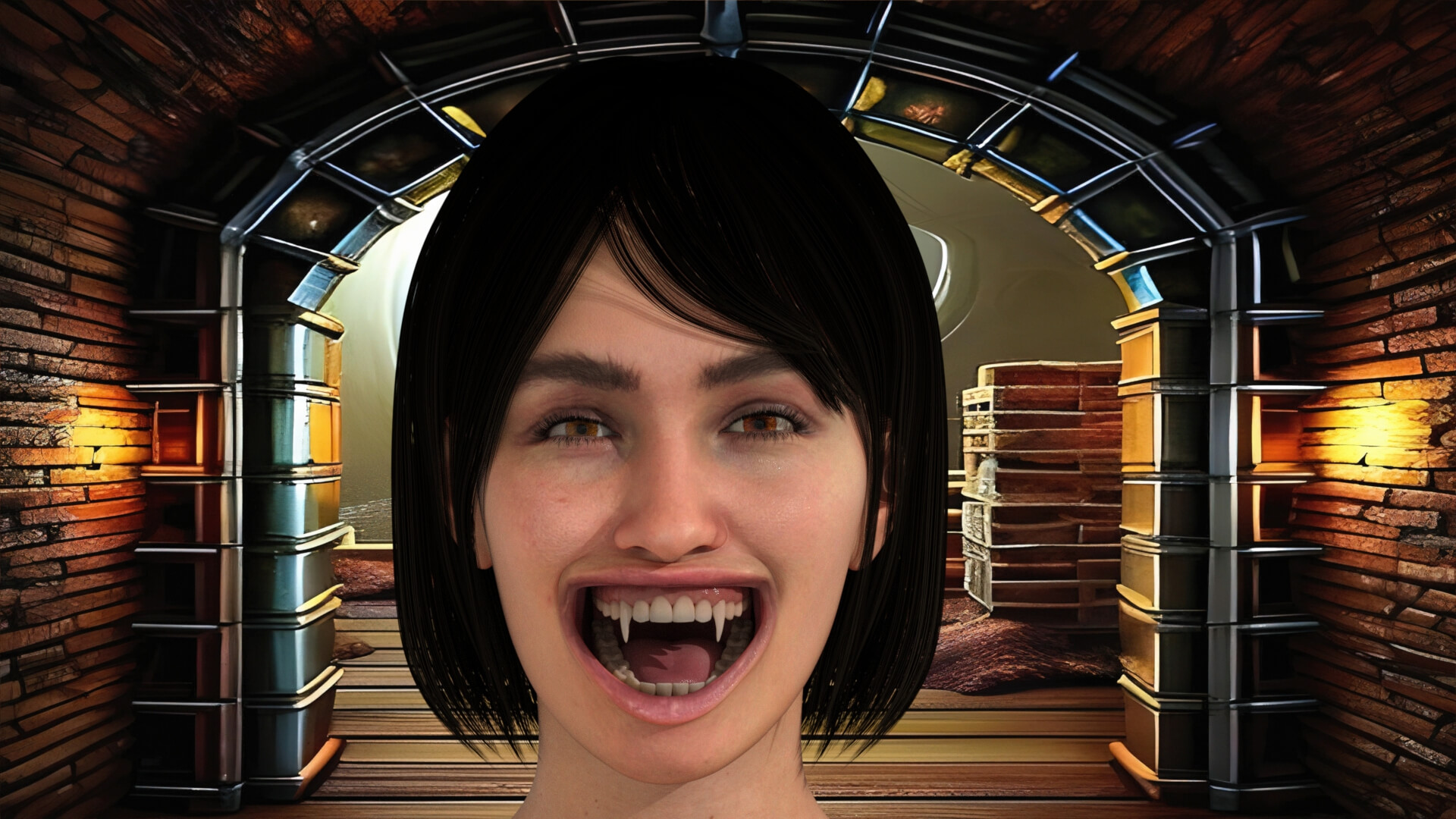 Hungry Eyes 3D Render, Digital Art by harold4471