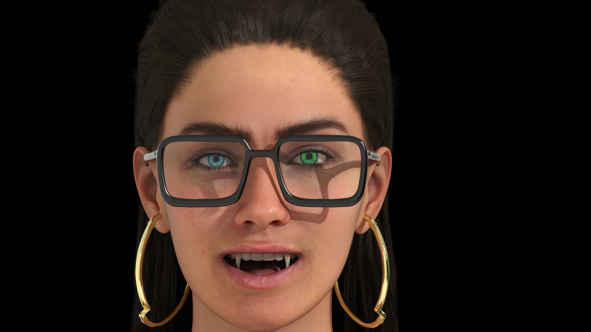 Nearsighted Vampire 3D Render, Digital Art by harold4471