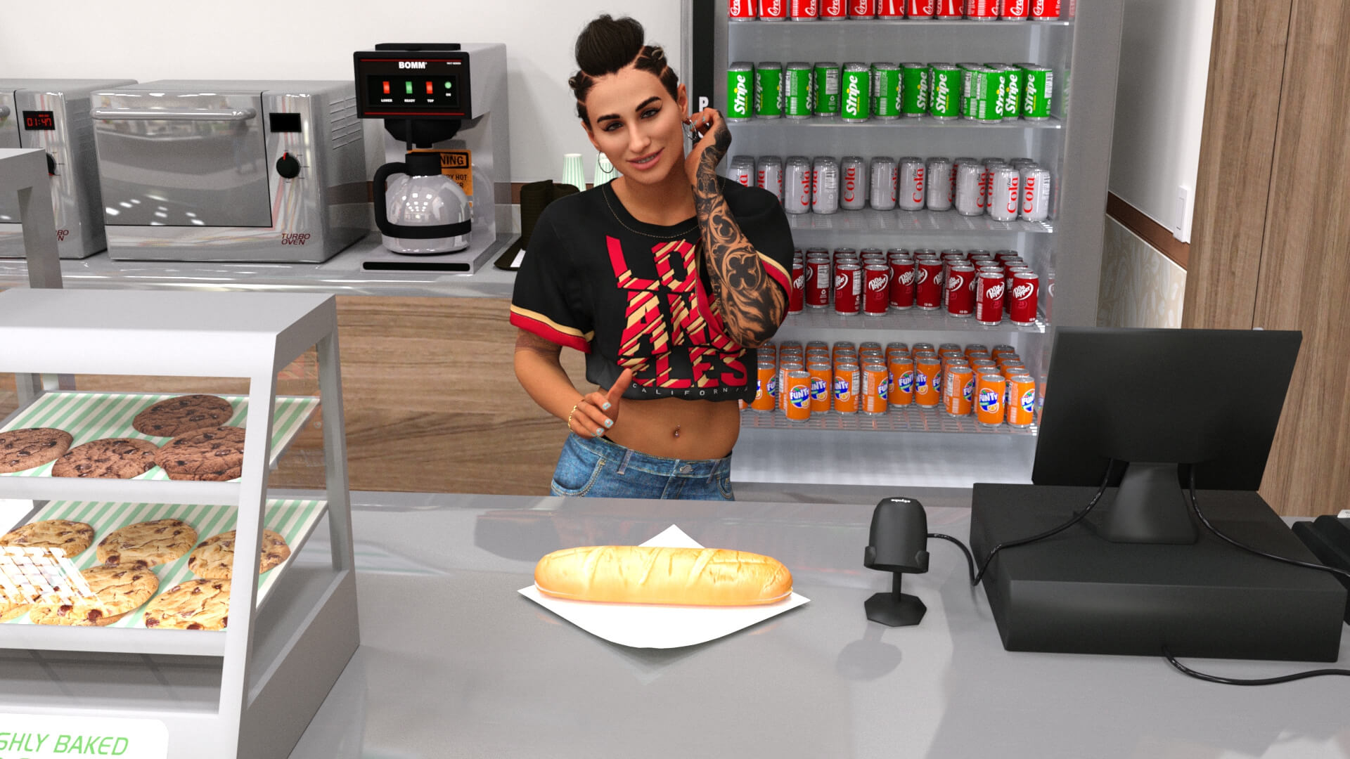 Sandwich Artist 3D Render, Digital Art by hatefuldisplay