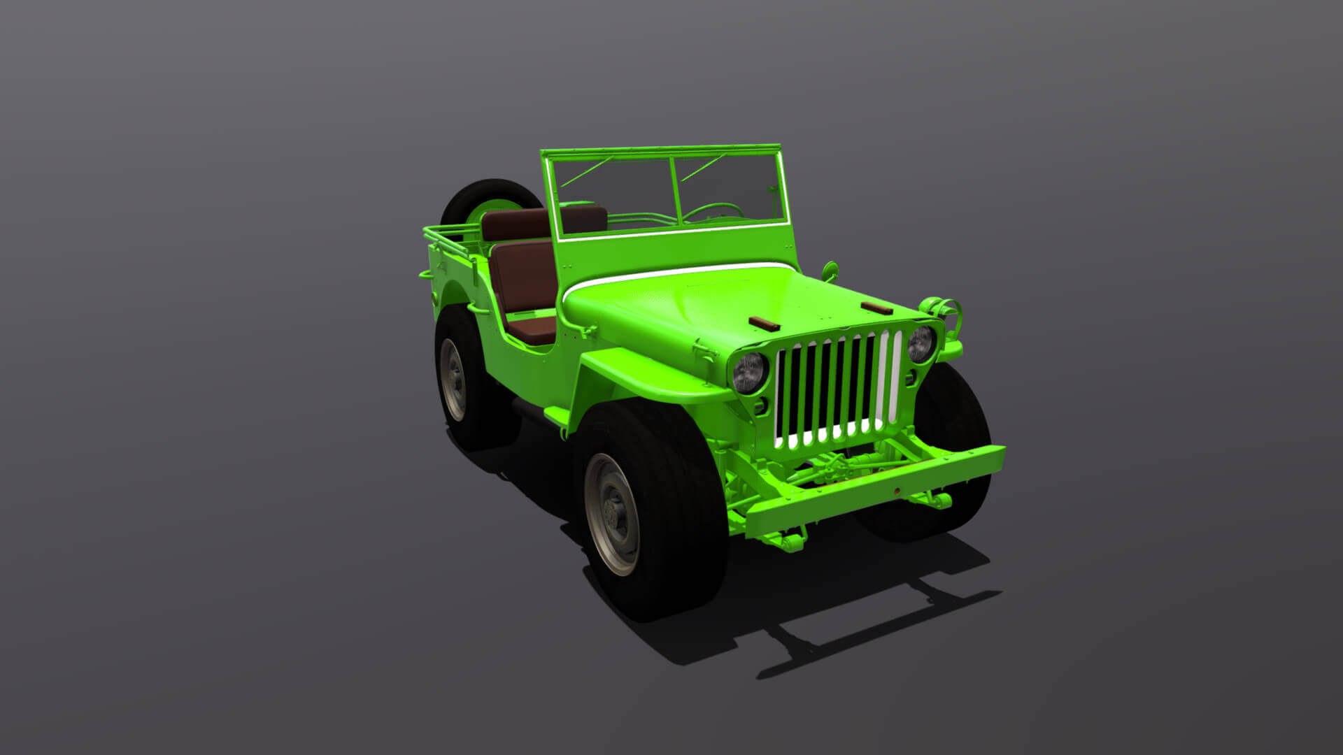 Jeep Willys MB with Engine Sounds - 3D Model by Hathor7410