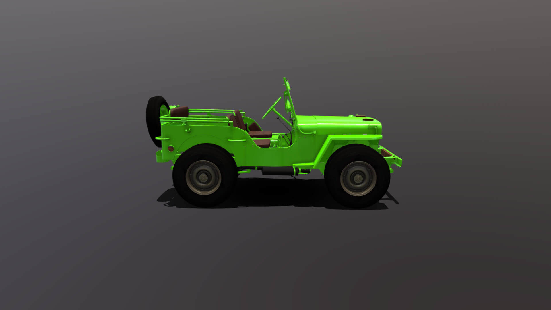 Jeep Willys MB with Engine Sounds - 3D Model by Hathor7410