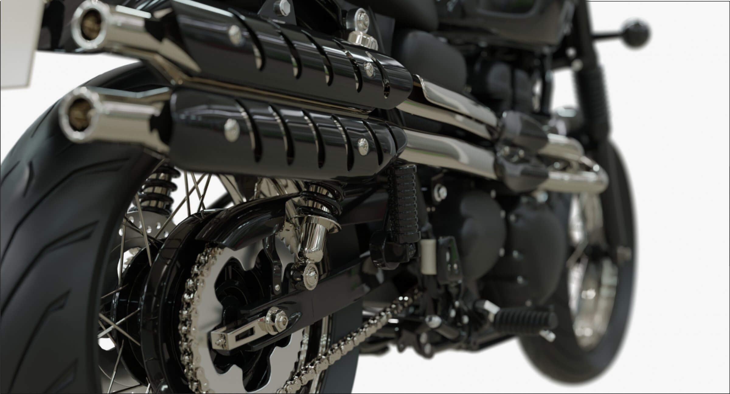 Triumph Motorcycle - 3D Model by hazarj