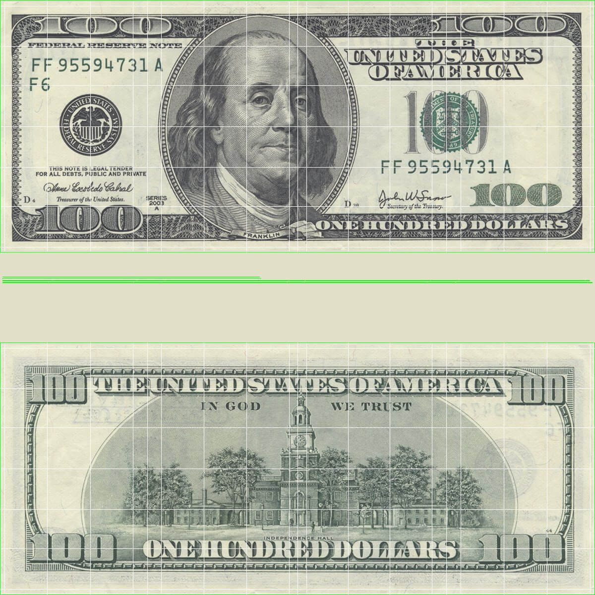 100 Dollar Bill - 3D Model by hdpoly