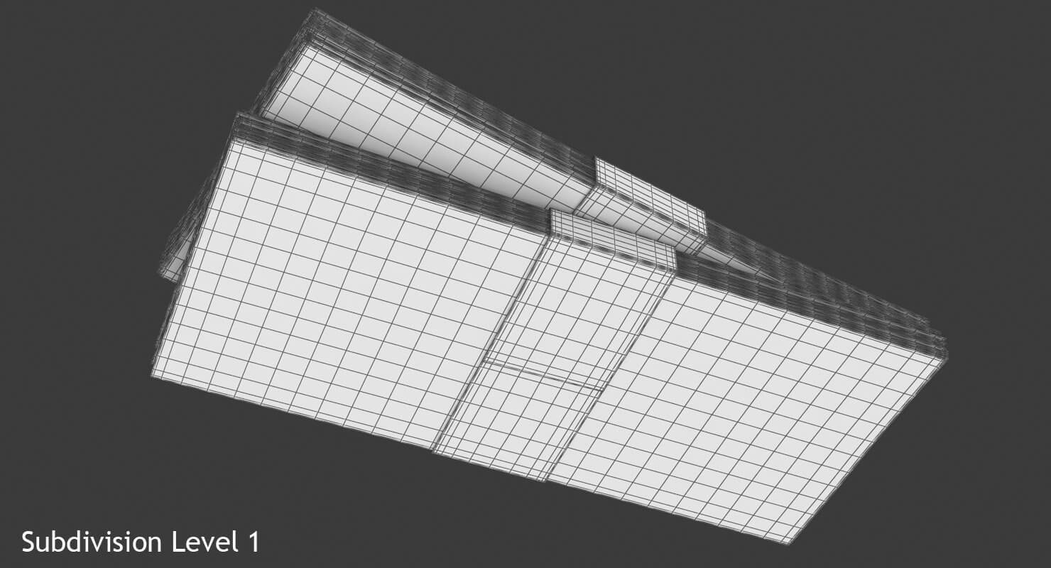 100 Dollar Bills Stack - 3D Model by hdpoly