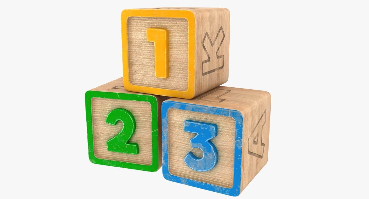 123 Blocks - 3D Model by hdpoly