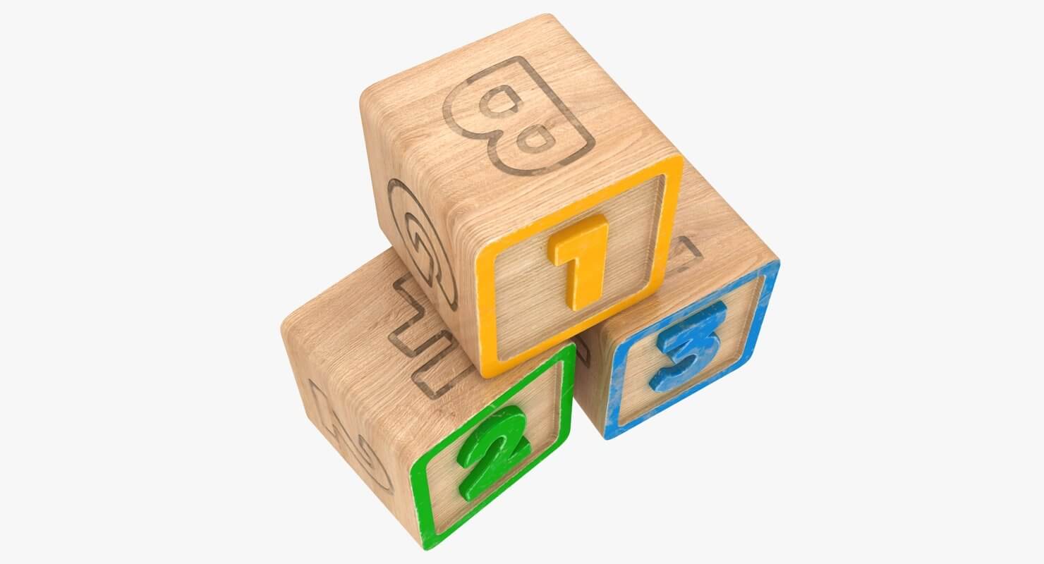 123 Blocks - 3D Model by hdpoly