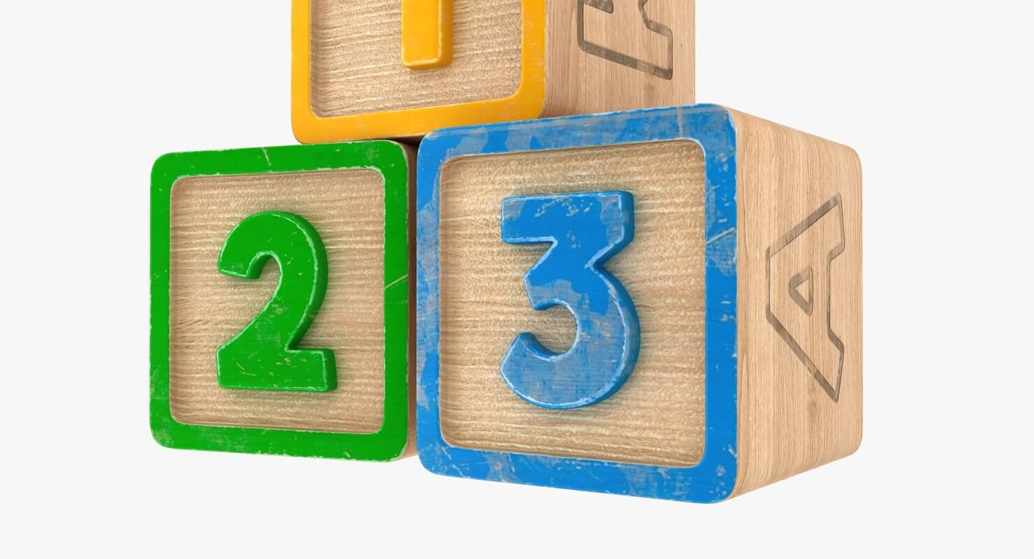 123 Blocks - 3D Model by hdpoly