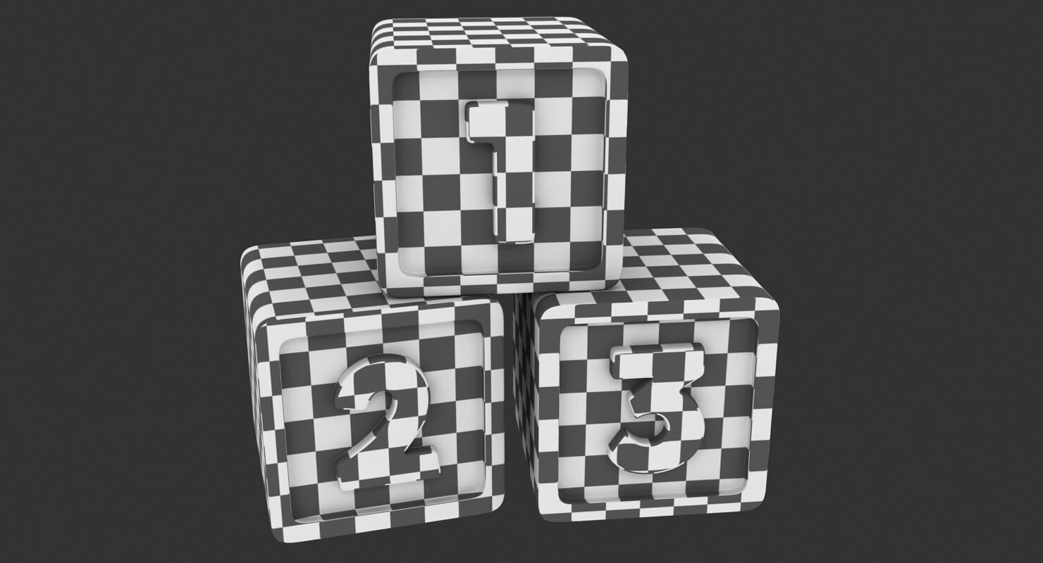 123 Blocks - 3D Model by hdpoly