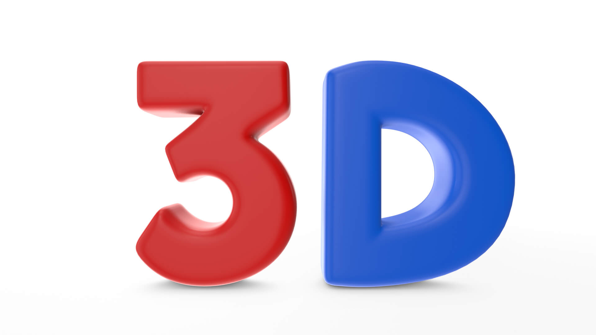 3D Text - Blue and Red by hdpoly
