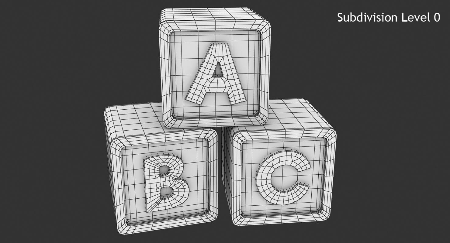 ABC Blocks - 3D Model by hdpoly