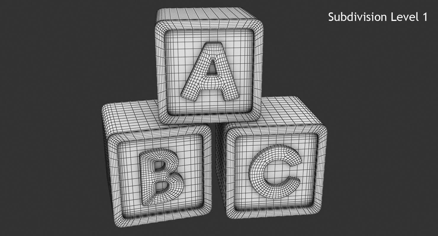 ABC Blocks - 3D Model by hdpoly